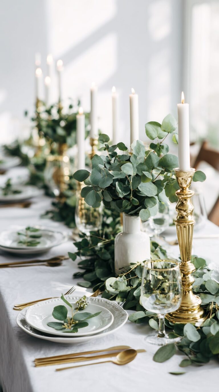 18 Beautiful Sage Green Wedding Table Setting Ideas